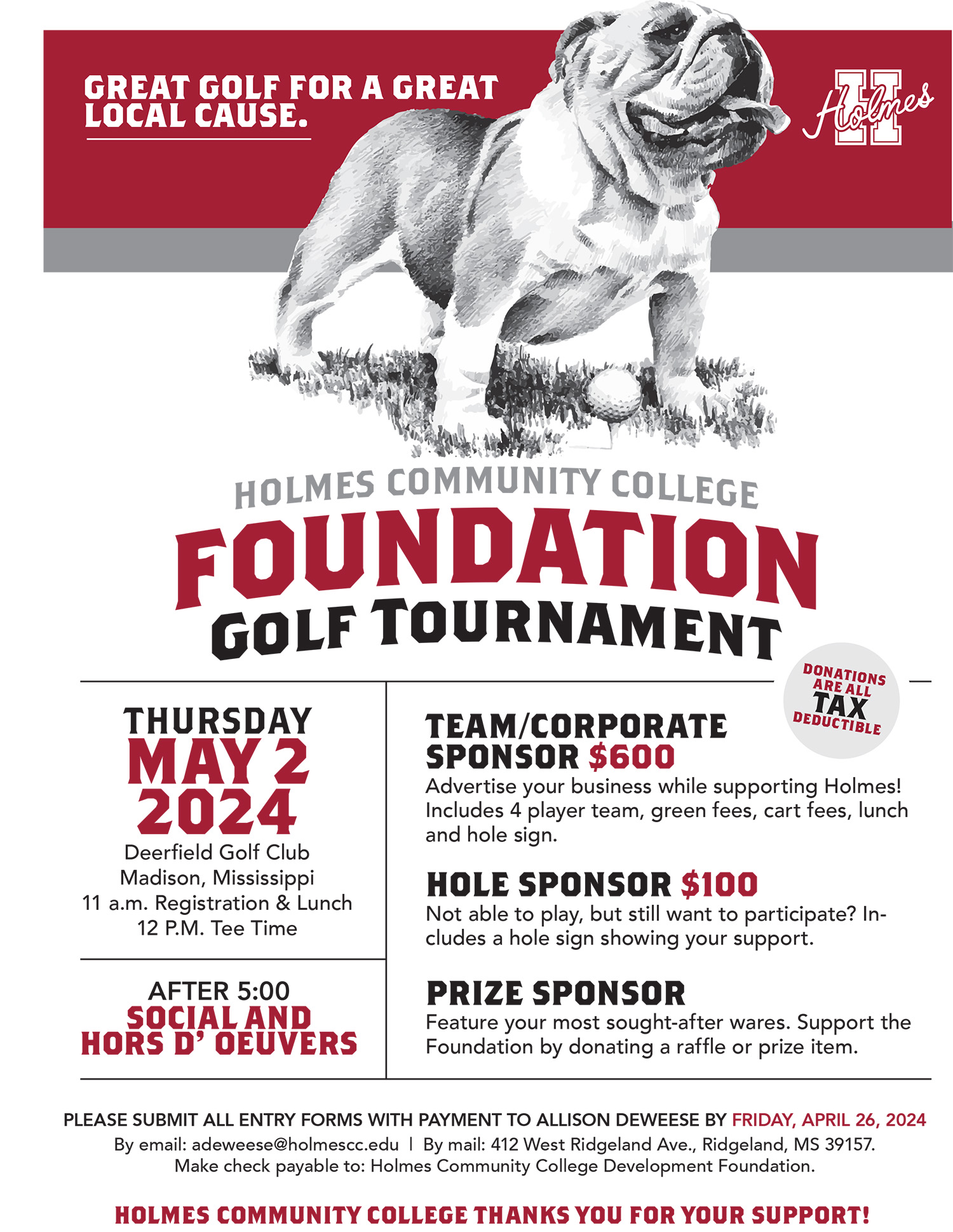 Foundation Golf Tournament set for May 2 - News @ HolmesCC
